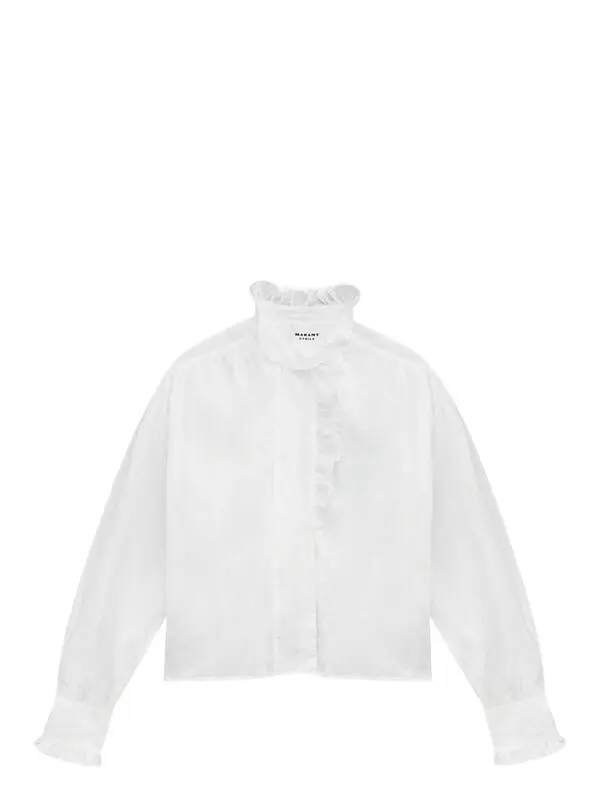 MARANT ETOILE Pamiala Cotton Voile Blouse - White