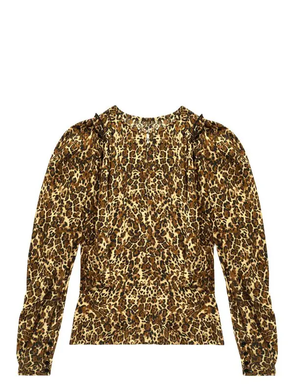 Isabel Marant Zarga Print Blouse - Leopard