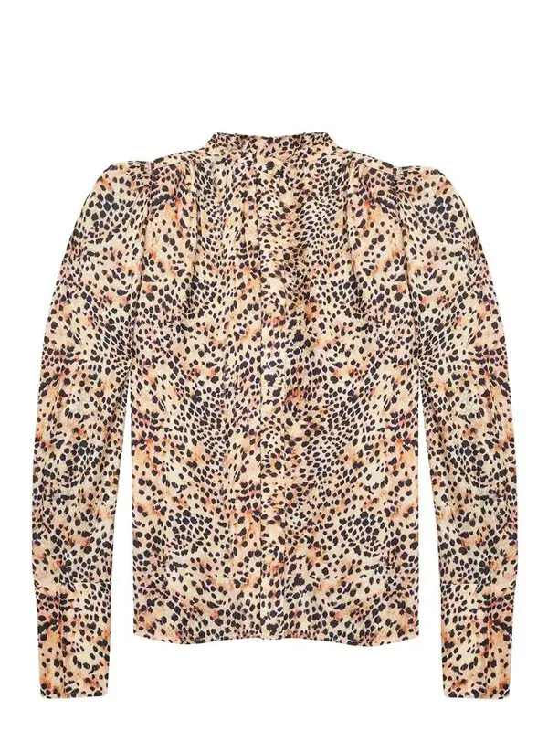 Isabel Marant Lamia Printed Blouse - Natural