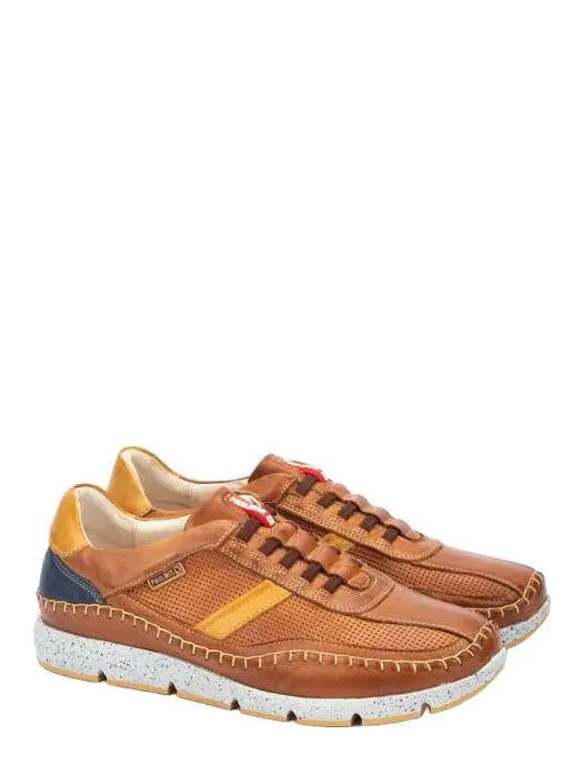 Pikolinos Fuencarral Leather Sneakers - Brandy