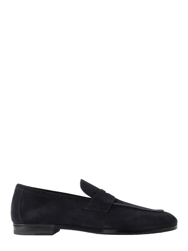 TOM FORD Suede Penny Loafers - Blue