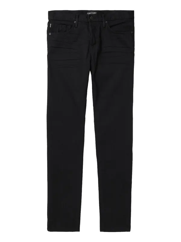 TOM FORD Slim-fit Selvedge Jeans - Black