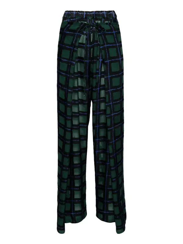 Henrik Vibskov Check-patterned Trousers - Black