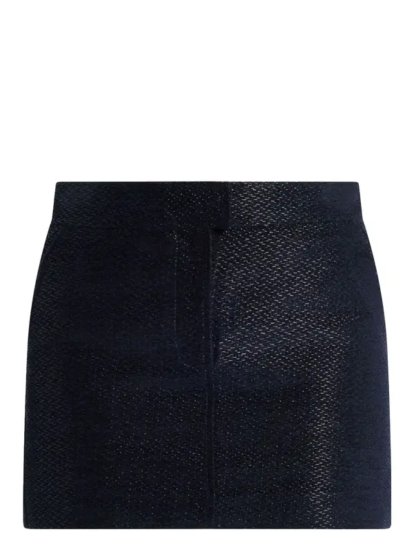 TOM FORD Woven-design Mini Skirt - Black