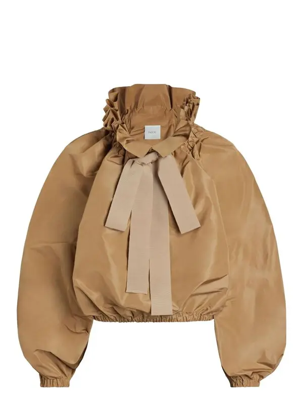 Patou Iconic Drawstring Blouse - Neutrals