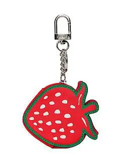 Pink Mini Backpack Keychain Charm - Red