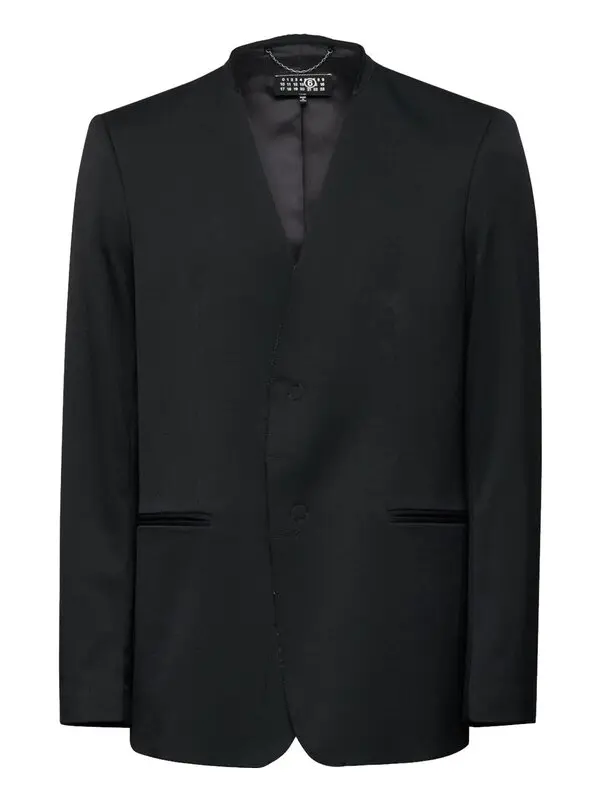MAISON MARGIELA Single-breasted Twill Blazer - Black