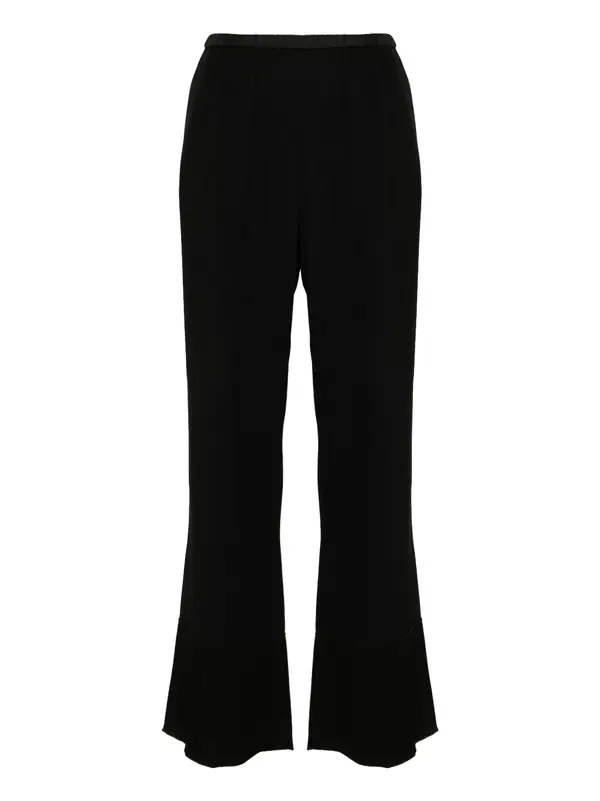 FORTE_FORTE Crepe Straight Trousers - Black