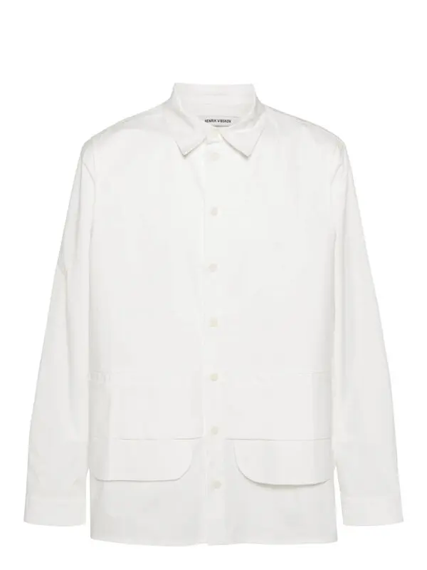 Henrik Vibskov Ants Poplin Layered Shirt - White