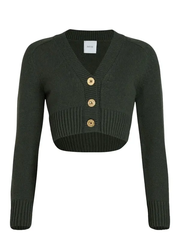 Patou Cropped Cardigan - Green