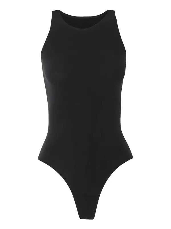 Commando Ballet Stretch Thong Bodysuit - Black