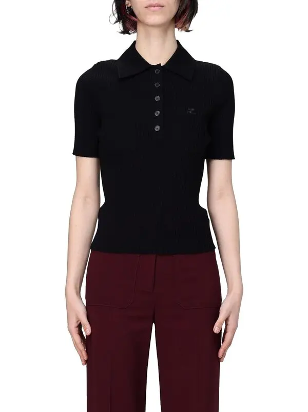 COURREGES Polo Shirt - Black