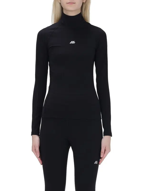 Balenciaga Long Sleeve High Neck Top - Black