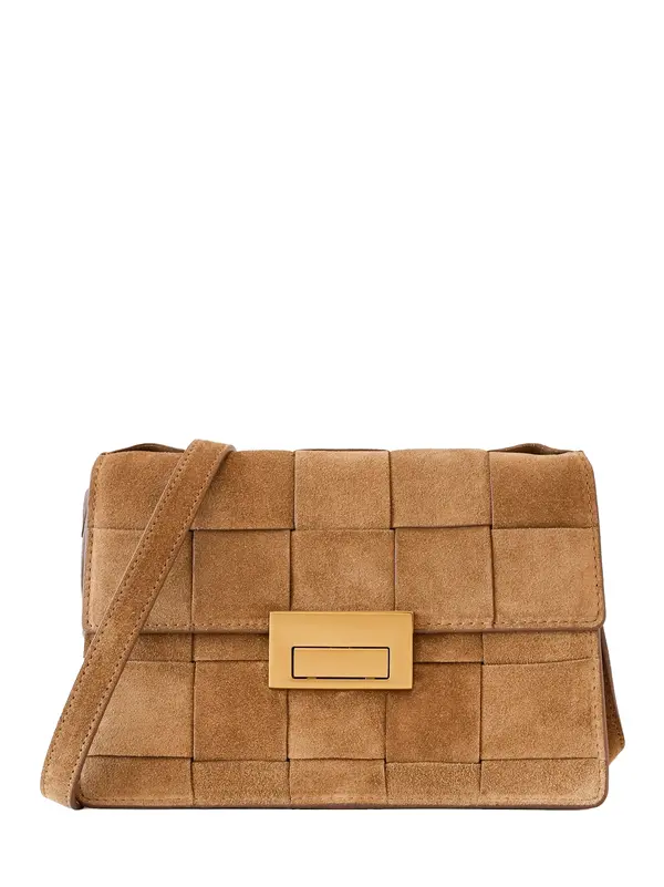 LOEFFLER RANDALL Delphine Leather Clutch - Toffee