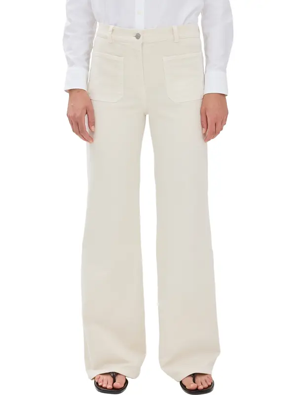 NILI LOTAN Florence Corduroy Pants - Stone