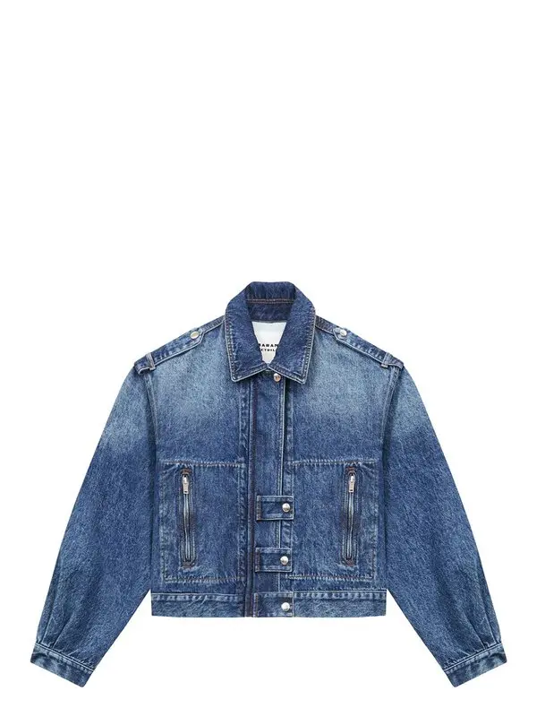 MARANT ETOILE Julie Denim Jacket - Blue