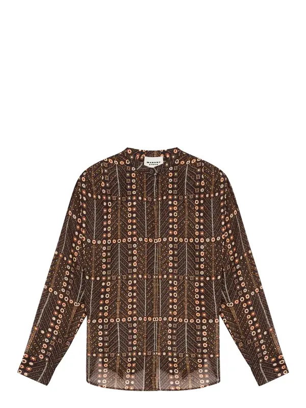 MARANT ETOILE Mexika Printed Blouse - Black
