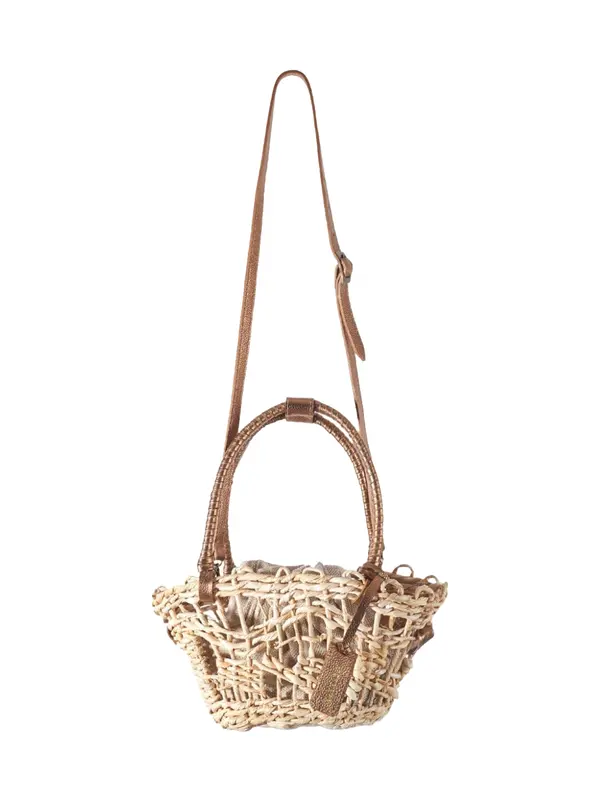 Nannacay Venus P Interwoven Tote Bag - Neutrals