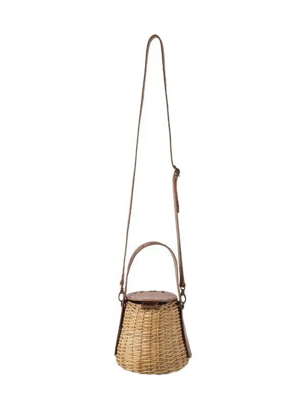 Nannacay Naomi Wicker Bucket Bag - Neutrals