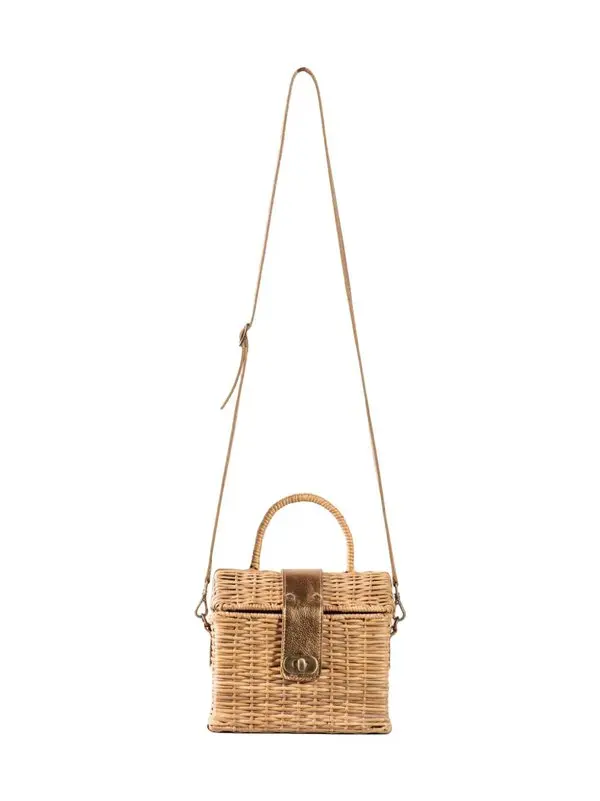 Nannacay Melody Wicker Tote - Neutrals
