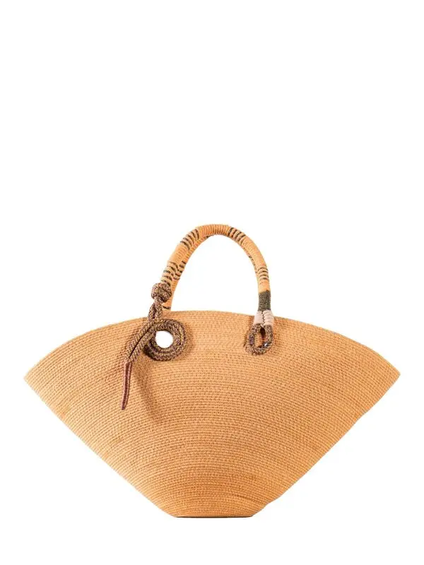Nannacay Steffy Woven Tote Bag - Neutrals
