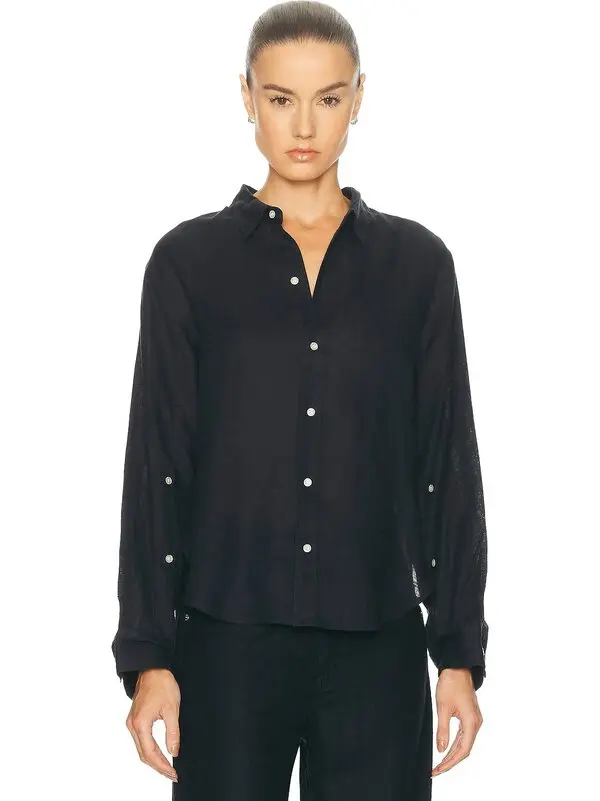 Citizens Of Humanity Kayla Shrunken Shirt - True Navy
