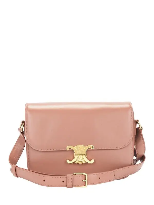 Celine Classique Triomphe Shoulder Bag - Pink