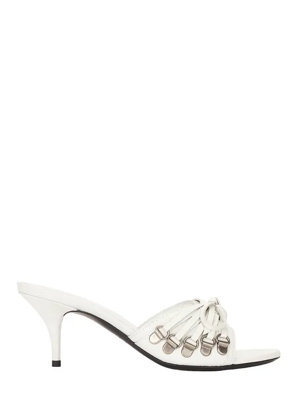Balenciaga M70 Cagole Sandal Heel - Optic White & Silver