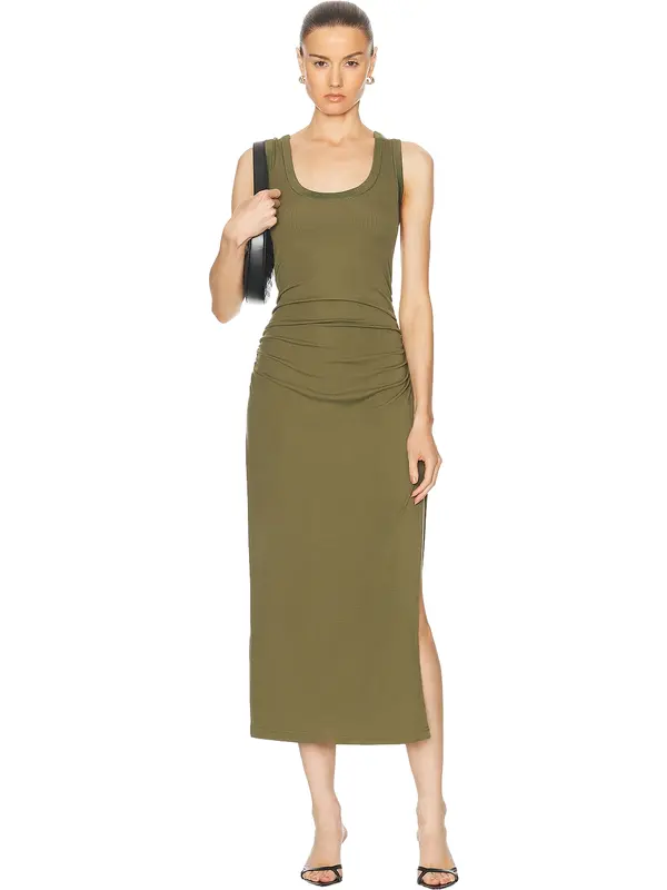 Simkhai Trudy Tank Midi Dress - Army Green