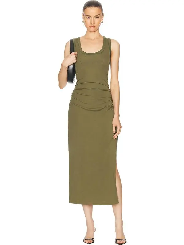 Simkhai Trudy Tank Midi Dress - Army Green
