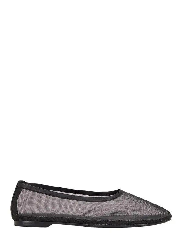 Staud Alba Ballerinas - Black Mesh