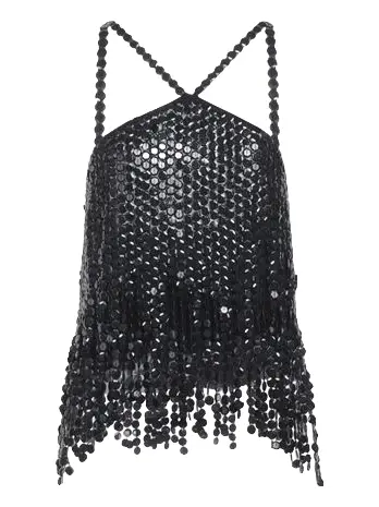 Attico Tulle Top - Black