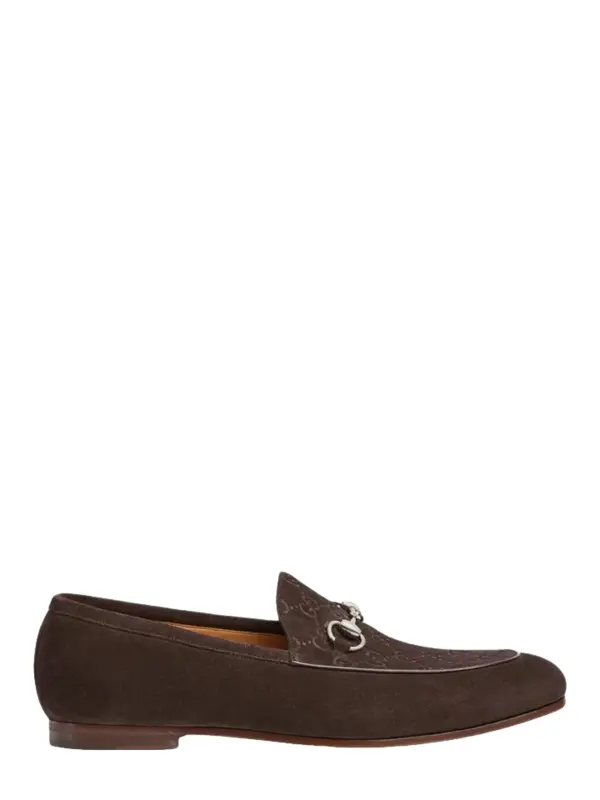 Gucci - Gucci Jordy Guccissima Suede Loafers