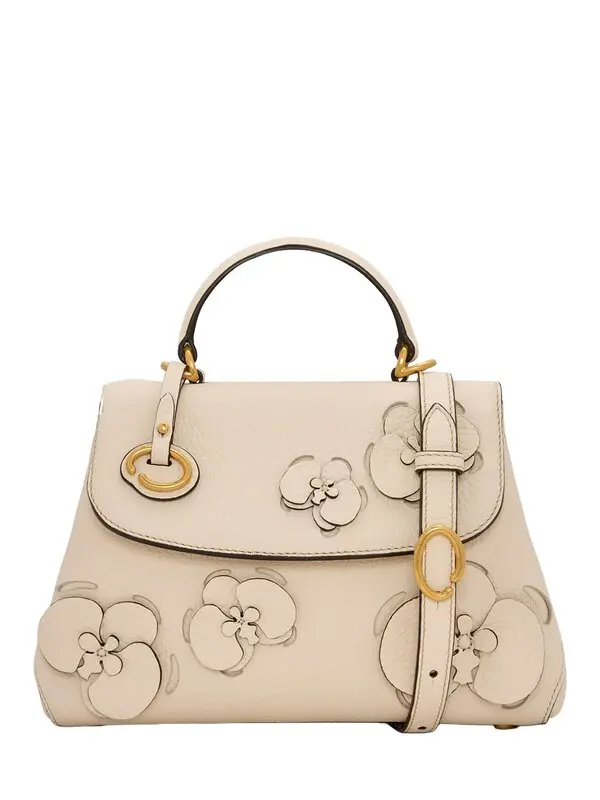 Oscar De La Renta The Mini Poppy Bag - White