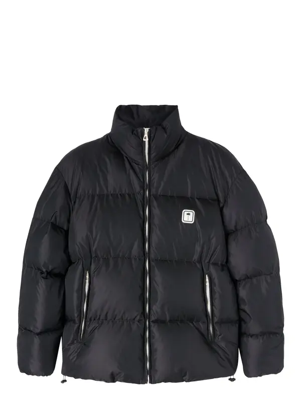 Palm Angels Logo Down Jacket - Black