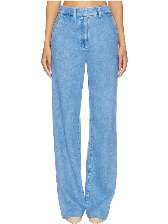 FAVORITE DAUGHTER The Fiona Denim Trouser Jeans - Seaport