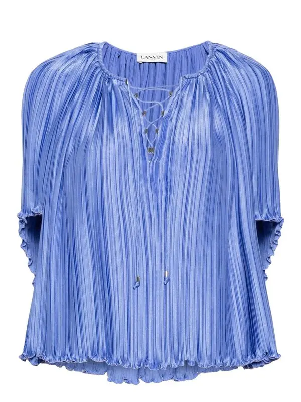 LANVIN Charmeuse Plissé Top - Dream