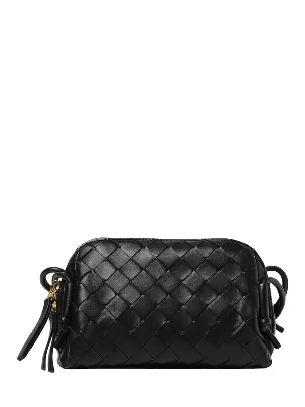 Bottega Veneta Intrecciato Mini Crossbody Bag - Black