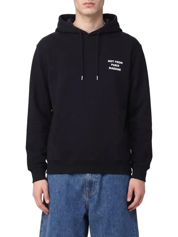 Drole De Monsieur Logo Hooded Sweatshirt - Black
