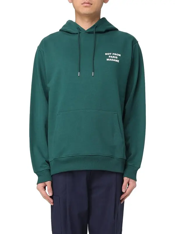 Drole De Monsieur Logo Hooded Sweatshirt - Green