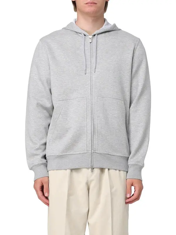 Brunello Cucinelli Full Zip Sweatshirt - Grey