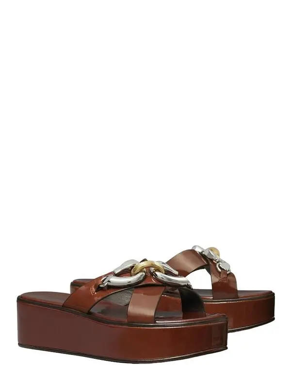 Tory Burch Jessa Platform Sandal - Russet Brown