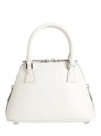 MAISON MARGIELA Leather And Textile Tote - White