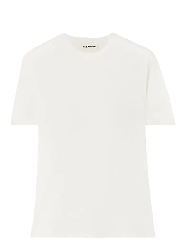 JIL SANDER Cotton-jersey T-shirt - White