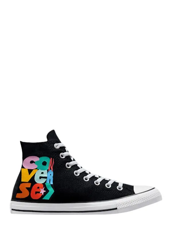 CONVERSE Chuck Taylor All Star High 'smiley Floral Print - Black