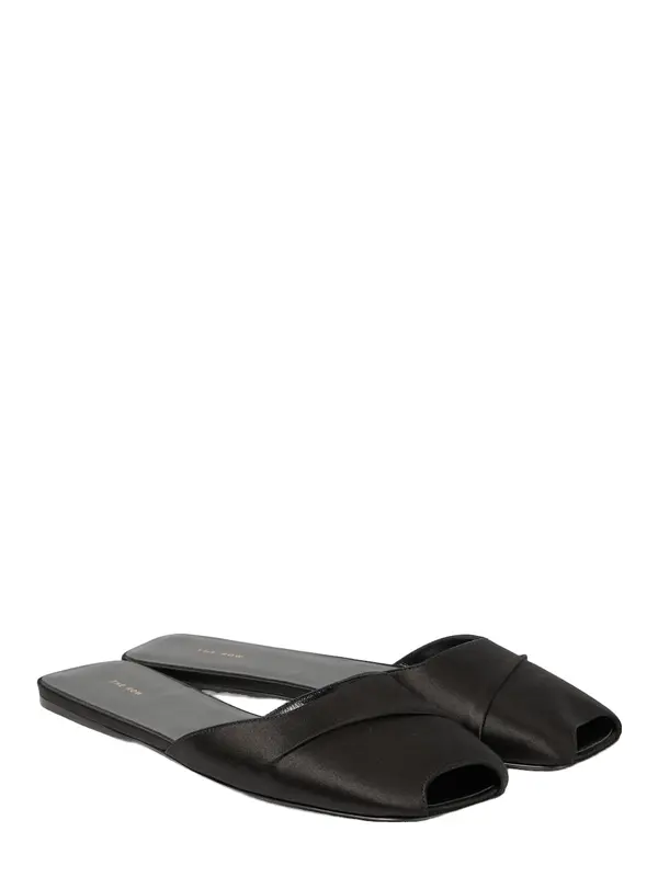 THE ROW Milla Slides - Black