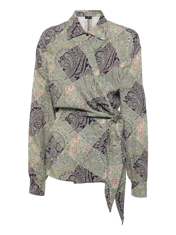 Etro Printed Wrap Top - Multicoloured