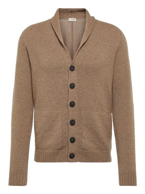 John Smedley Rockford Cashmere And Wool Cardigan - Brown