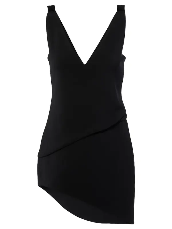JW Anderson Asymmetric Mini Dress - Black