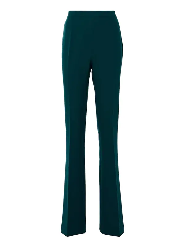 Safiyaa Alexa High-rise Flared Pants - Green